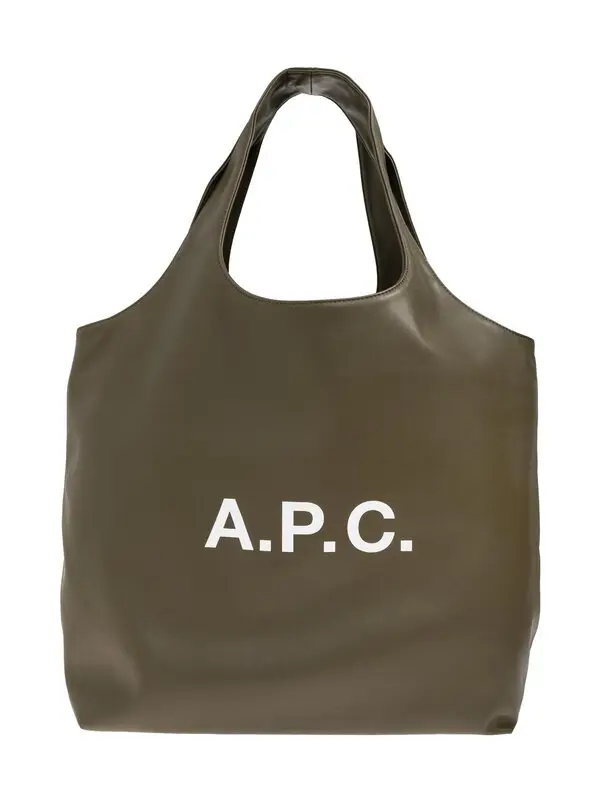 A.p.c. Ninon Shopper Bag - Green