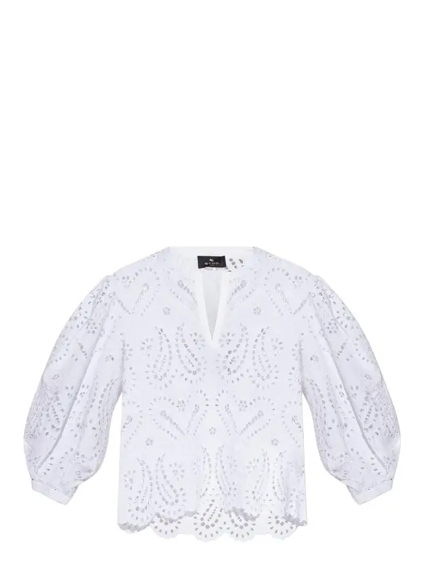 Etro Openwork Top - White