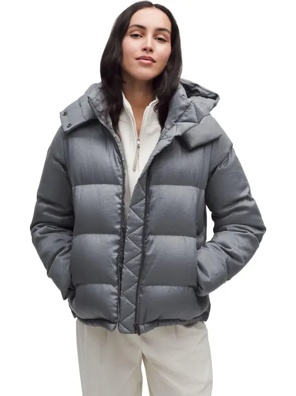 Lululemon Wunder Puff 600-down-fill Jacket - Solar Grey