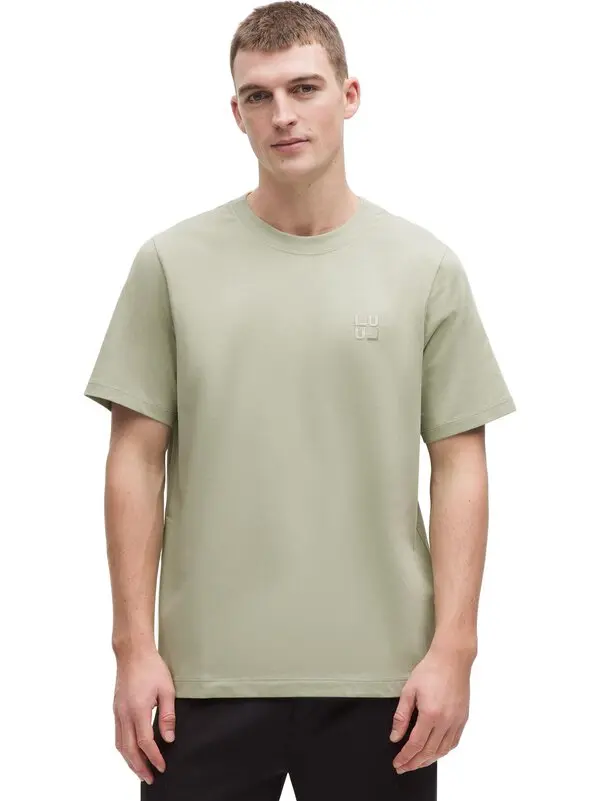 Lululemon Heavyweight Classic-fit Cotton T-shirt - Fog Green