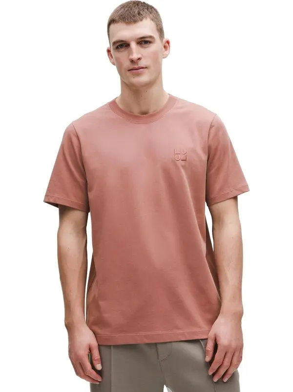 Lululemon Heavyweight Classic-fit Cotton T-shirt - Red Clay