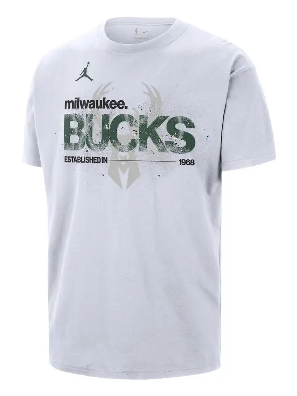 Nike Milwaukee Bucks Courtside Jordan '85 Nba Statement T-shirt - White