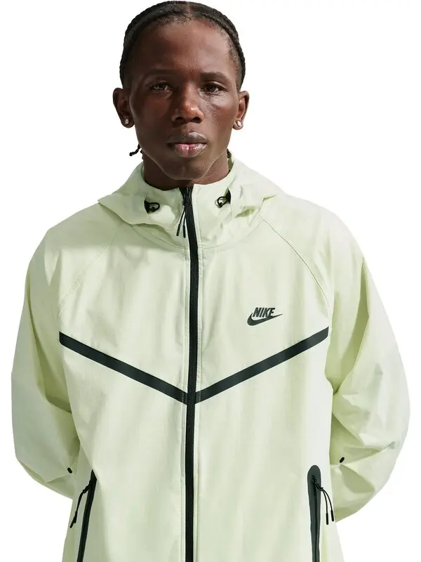 Nike Tech Dri-fit Woven Full-zip Windrunner Jacket - Green