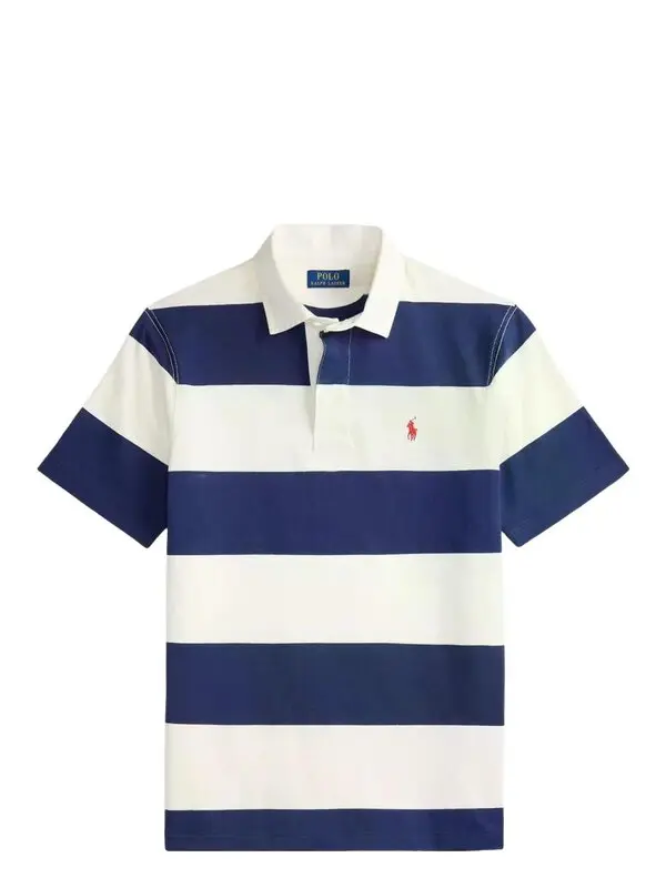 Polo Ralph Lauren Striped Short-sleeve Polo Shirt - Blue