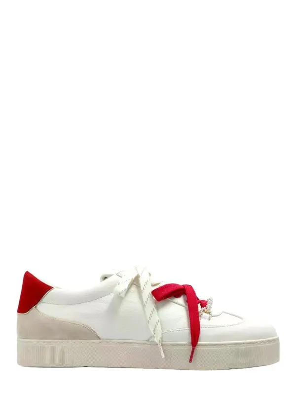 STUART WEITZMAN Colton Lace-up Sneakers - White