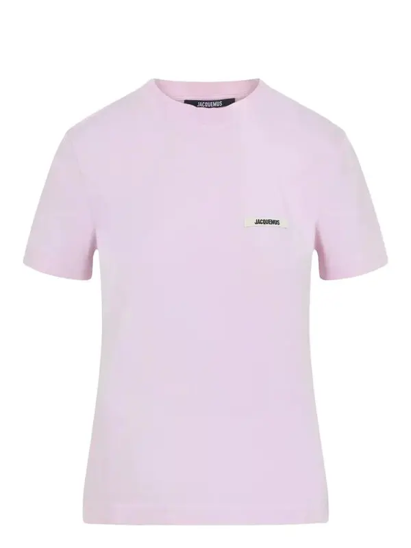 Jacquemus Logo-patch T-shirt - Pink