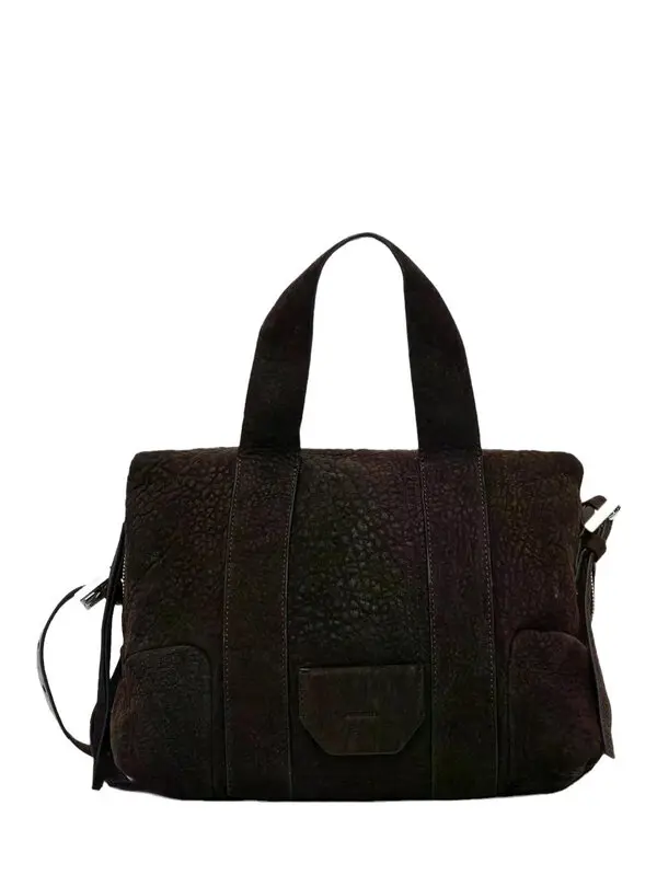 ALLSAINTS Grained-leather Tote Bag - Brown