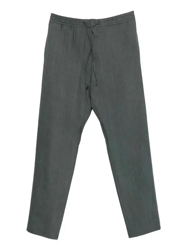 Canali Slub-texture Trousers - Grey