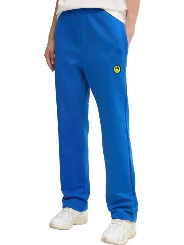 BARROW Logo-patch Sweatpants - Blue