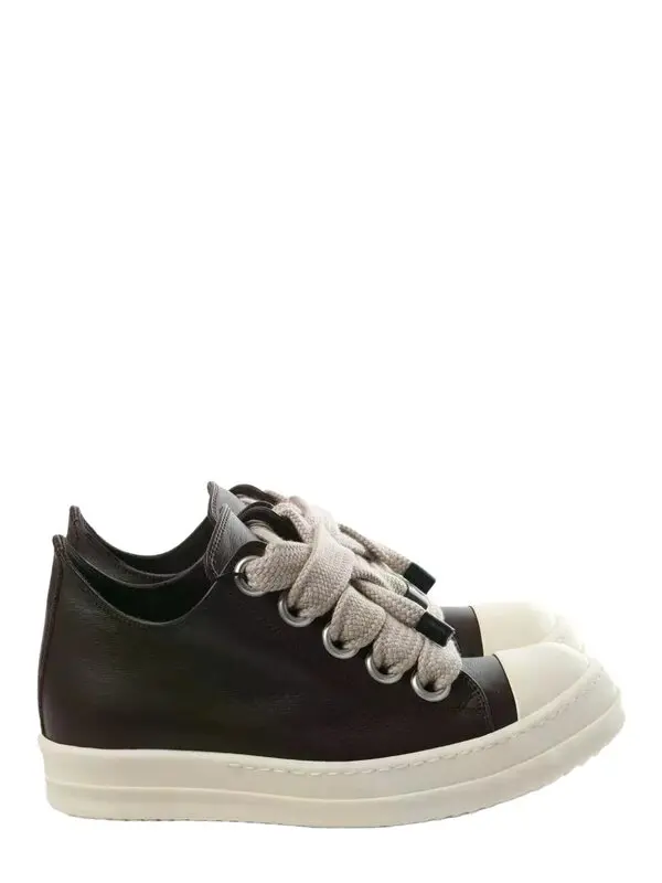 Rick Owens Leather Low-top Sneakers - Brown