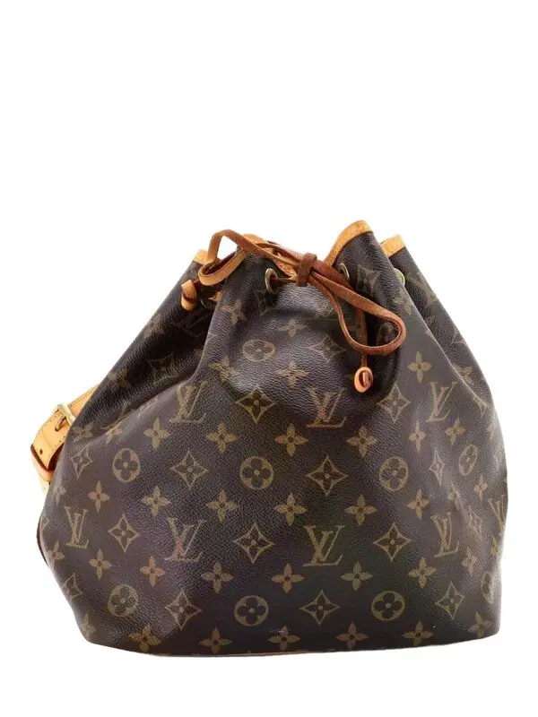 LOUIS VUITTON Petit Noe Handbag Monogram Canvas - Brown