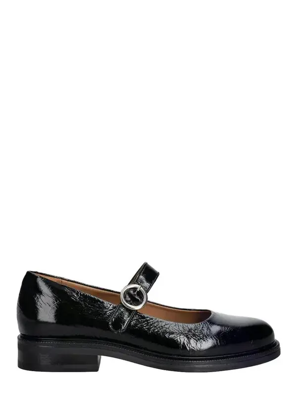 BILLI BI Buckle-strap Ballet Flats - Black