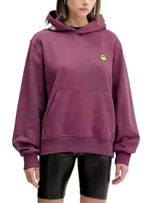 BARROW Logo-patch Hoodie - Purple