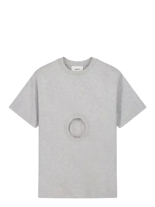Coperni Window Circular Opening T-shirt - Grey