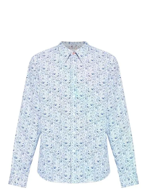 Paul Smith Floral-print Shirt - Blue