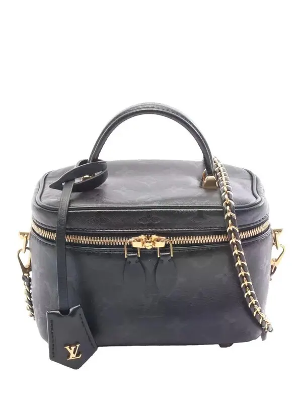 LOUIS VUITTON 2010-2026 Monogram Ink Vanity Pm Satchel - Black