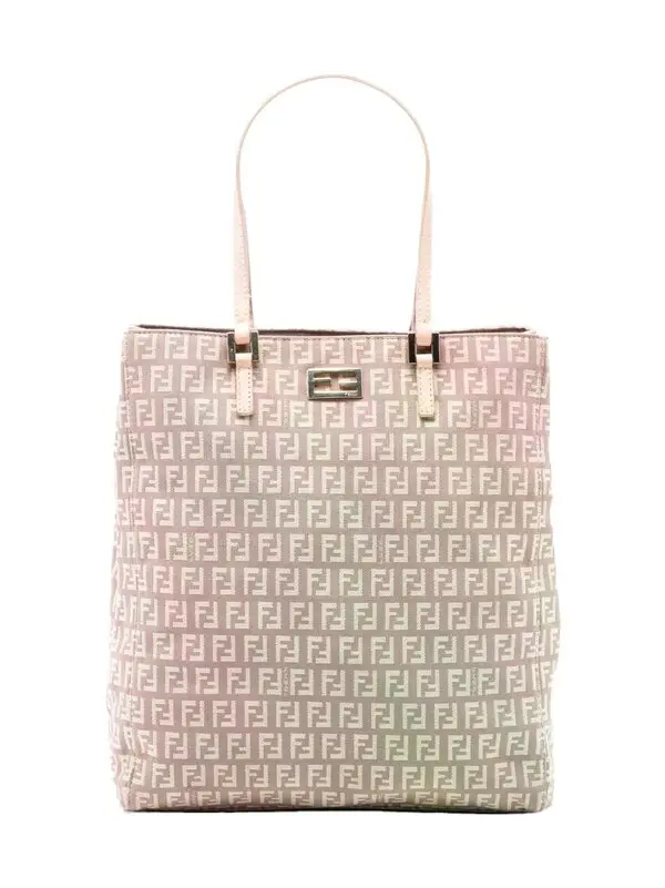 Fendi 2000-2010 Zucchino Canvas Tote - Pink