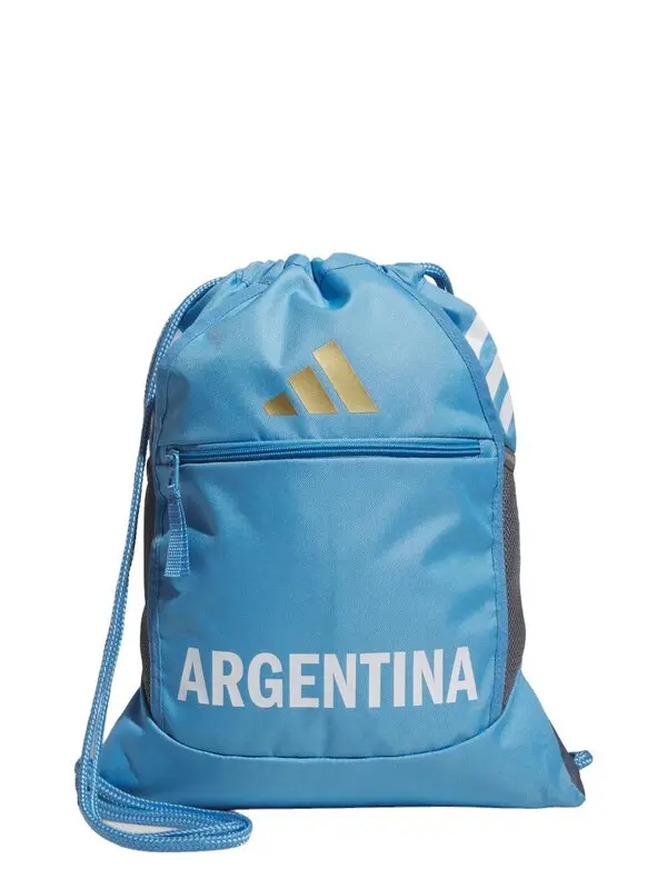 Adidas Argentina Stadium Sackpack - Light Blue / White / Gold Metallic