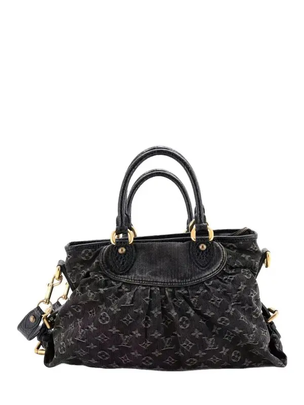 LOUIS VUITTON Neo Cabby Denim Mm Tote Bag - Black