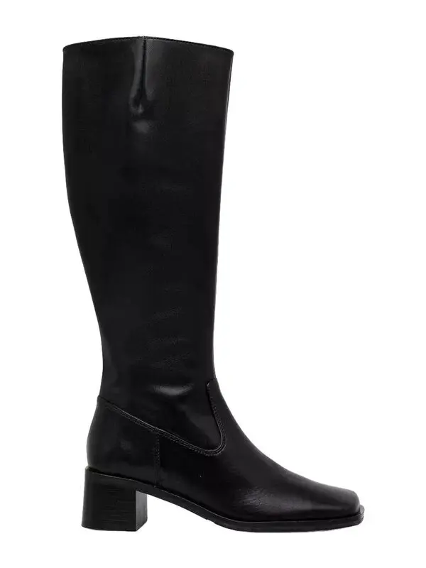 BILLI BI Heeled Boots With Square Toe - Black