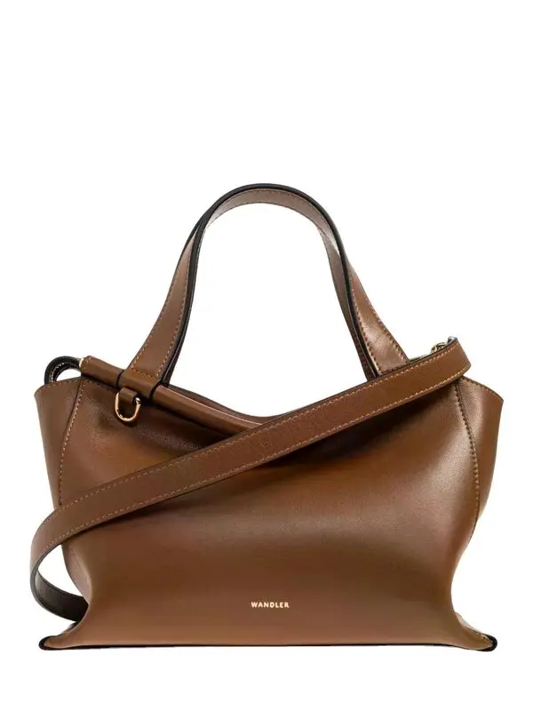 WANDLER Top Handle Tote - Brown