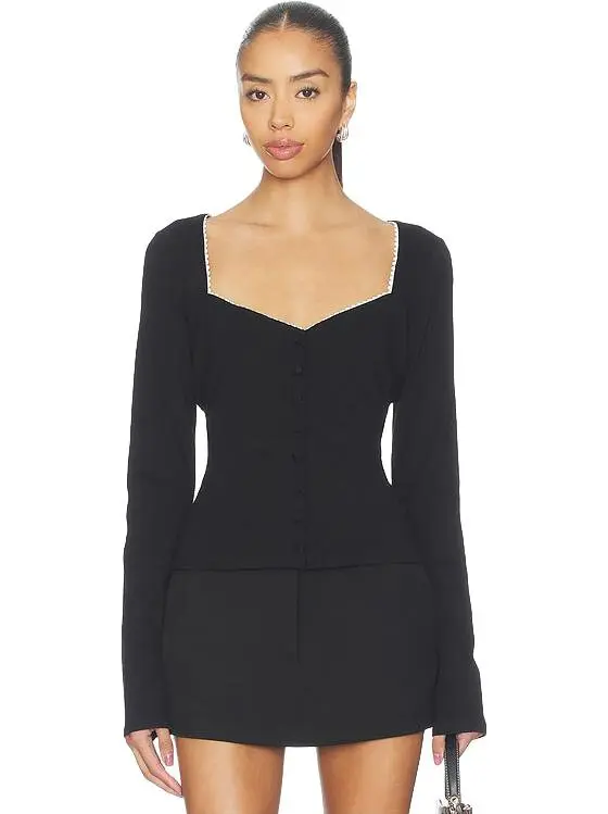 Majorelle Amelia Top - Black