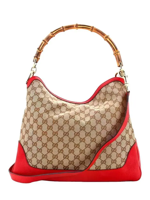 Gucci Diana Bamboo Handle Hobo Bag - Brown