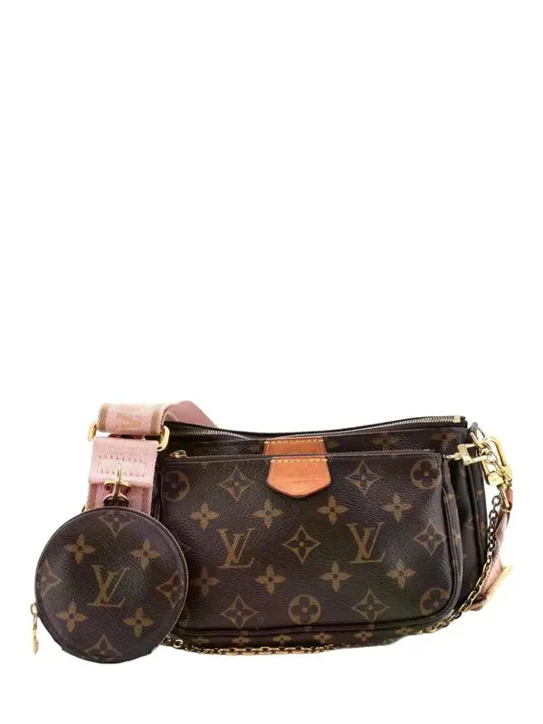 LOUIS VUITTON Multi Pochette Accessoires Monogram Canvas Crossbody Bag - Brown