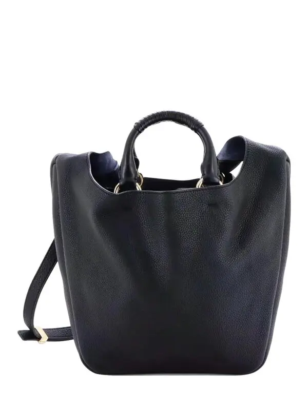 Chloé Deia Leather Small Tote Bag - Black
