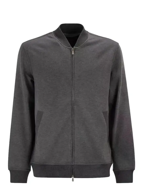 Brunello Cucinelli Zip Fastening Cardigan - Grey