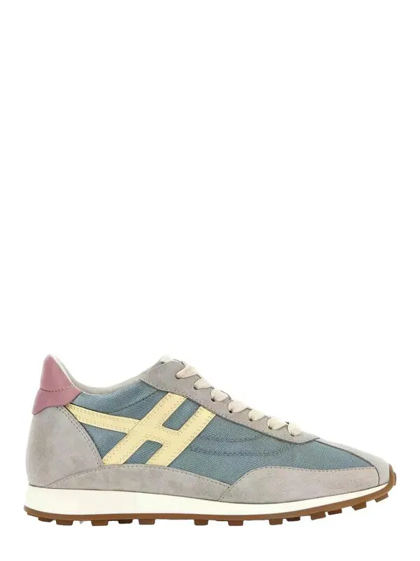 Hogan Panelled Logo-patch Sneakers - Grey