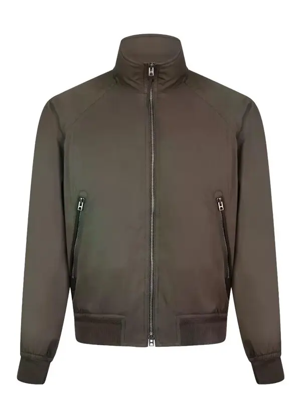 TOM FORD Zip-up Bomber Jacket - Neutrals
