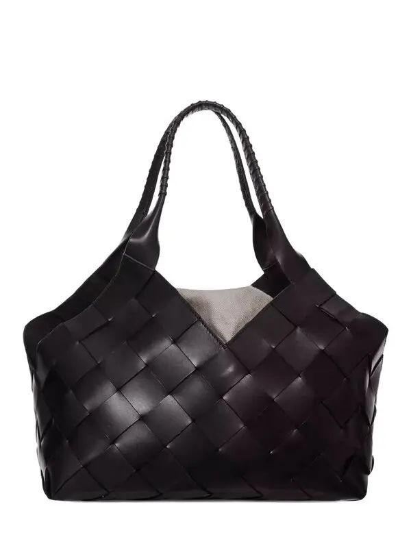 Dragon Diffusion Braided-handle Tote Bag - Black