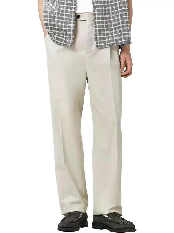 ALLSAINTS Tallis Pleated Trousers - Neutrals