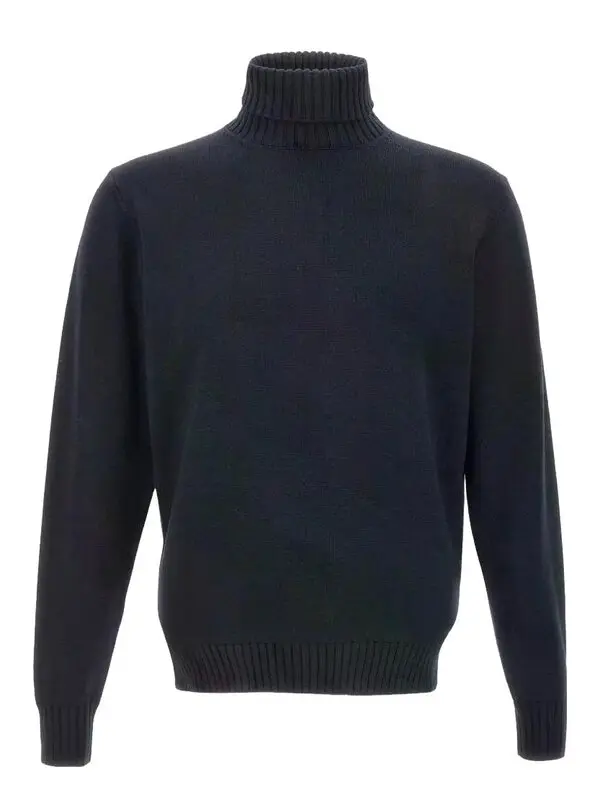 FILIPPO DE LAURENTIIS Roll-neck Knitted Sweater - Blue