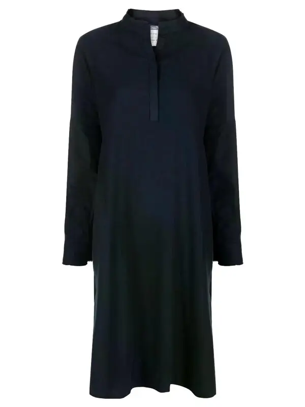 Kristensen Du Nord Long-sleeve Stretch-cotton Shirt Dress - Blue