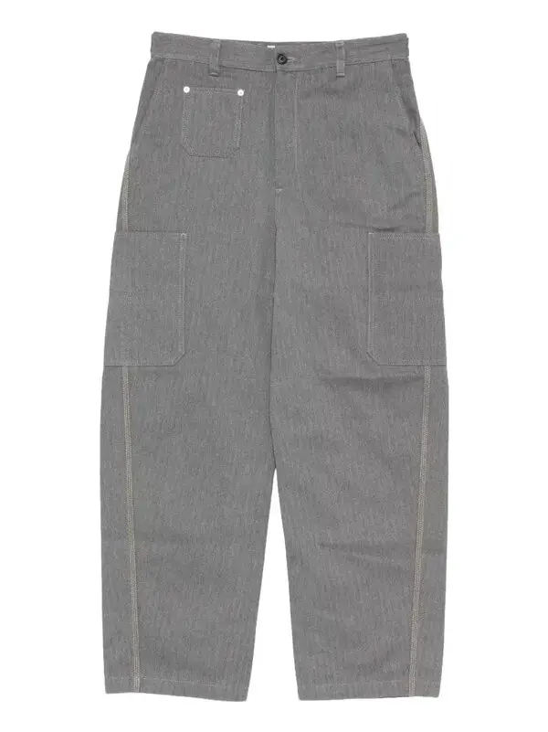 Givenchy Patch-pocket Straight Jeans - Grey