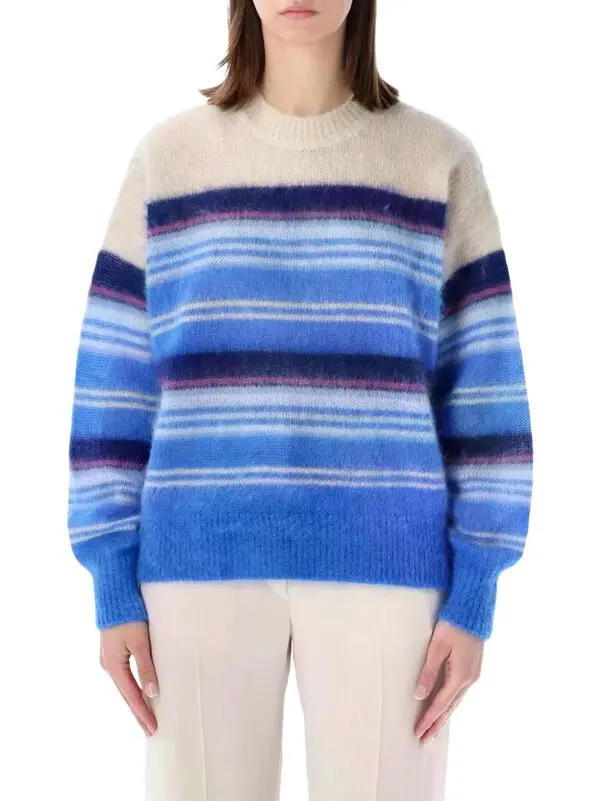MARANT ETOILE Striped Sweater - Blue