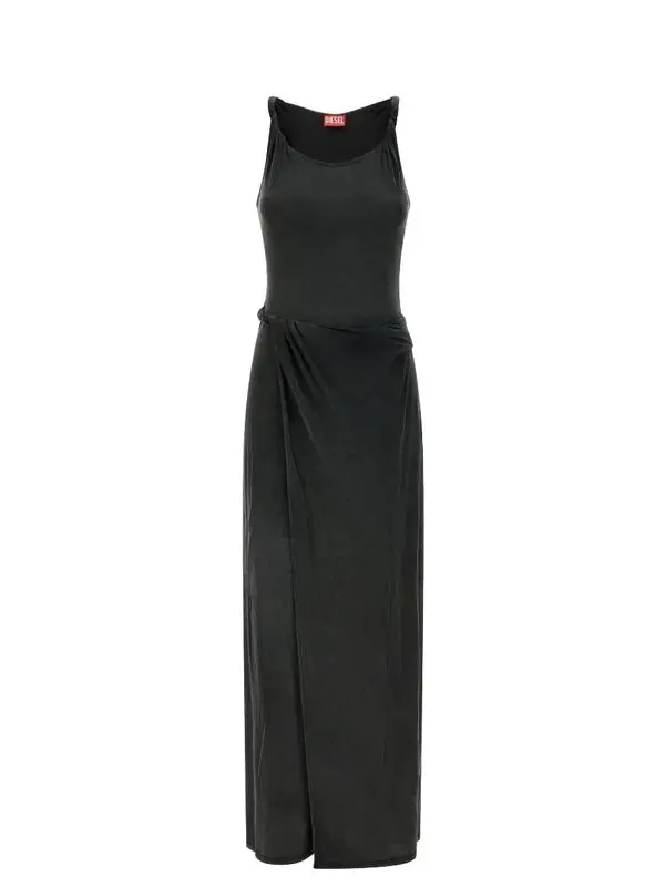 DIESEL® D-estiga-s1 Rolled Strap Délavé Dress - Black