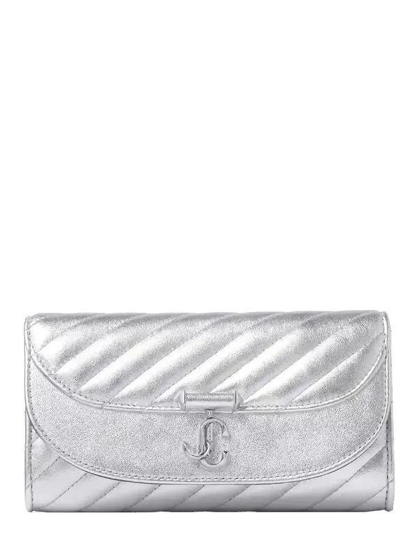 JIMMY CHOO Curve Quilted Mini Bag - Silver