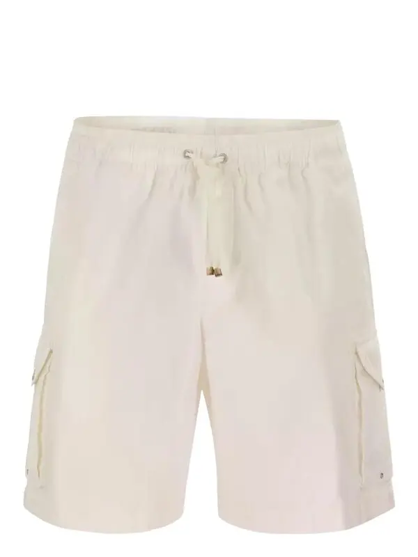 Brunello Cucinelli Cotton Cargo Drawstring Shorts - Neutrals