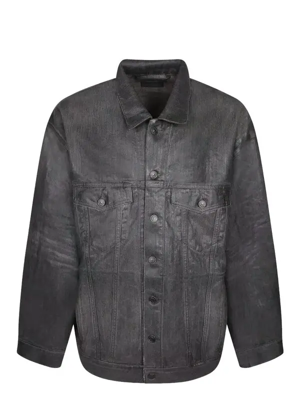 Balenciaga Oversized Cotton Jacket - Grey