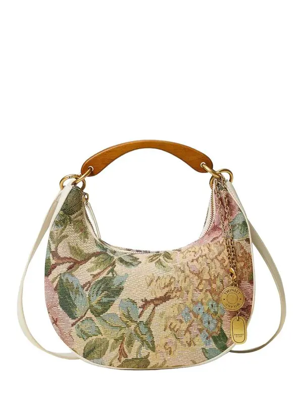 TWINSET Floral Print Shoulder Bag - Neutrals