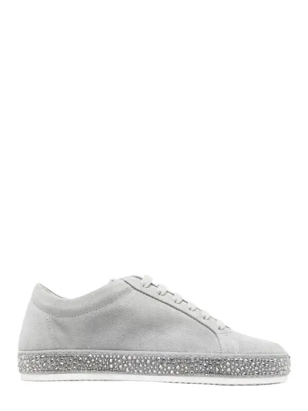 LE SILLA Andrea Embellished Round-toe Sneakers - Grey