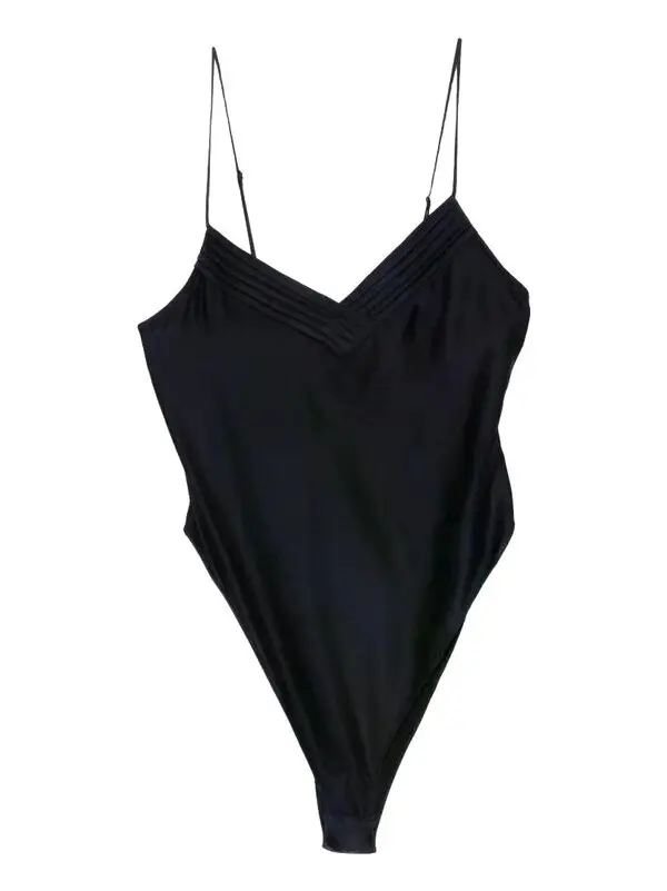 FORTE_FORTE V-neck Sleeveless Top - Black