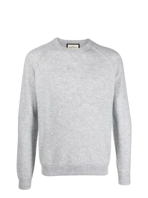 Bruno Manetti Crew Neck Cashmere Sweatshirt - Grey