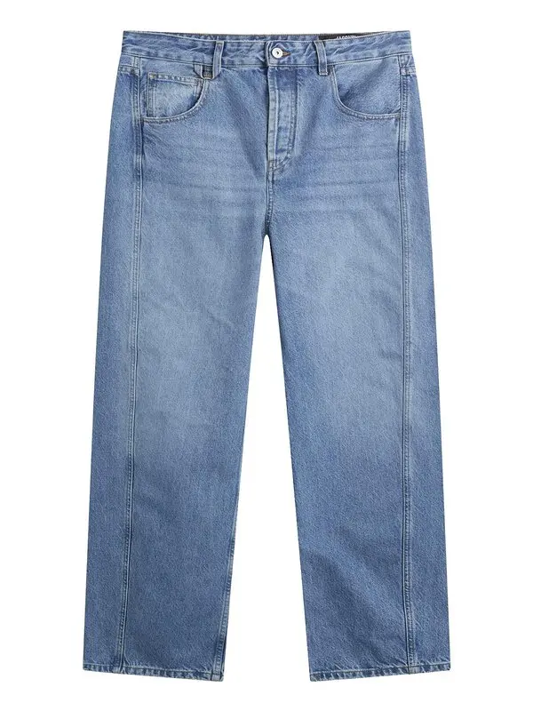 Jacquemus High Waisted Denim Jeans - Blue/tabac