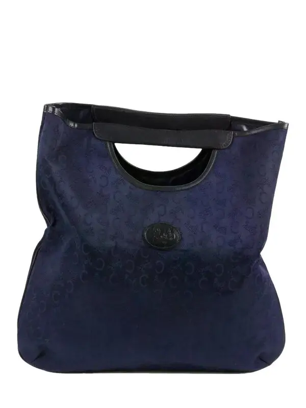 Celine 1980s Caleche Canvas Tote Bag - Blue