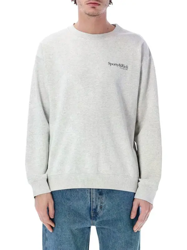 SPORTY & RICH Run Club Sweatshirt - Grey