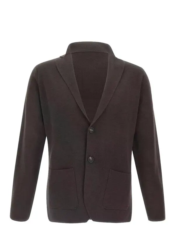 FILIPPO DE LAURENTIIS Buttoned Wool Cardigan - Brown